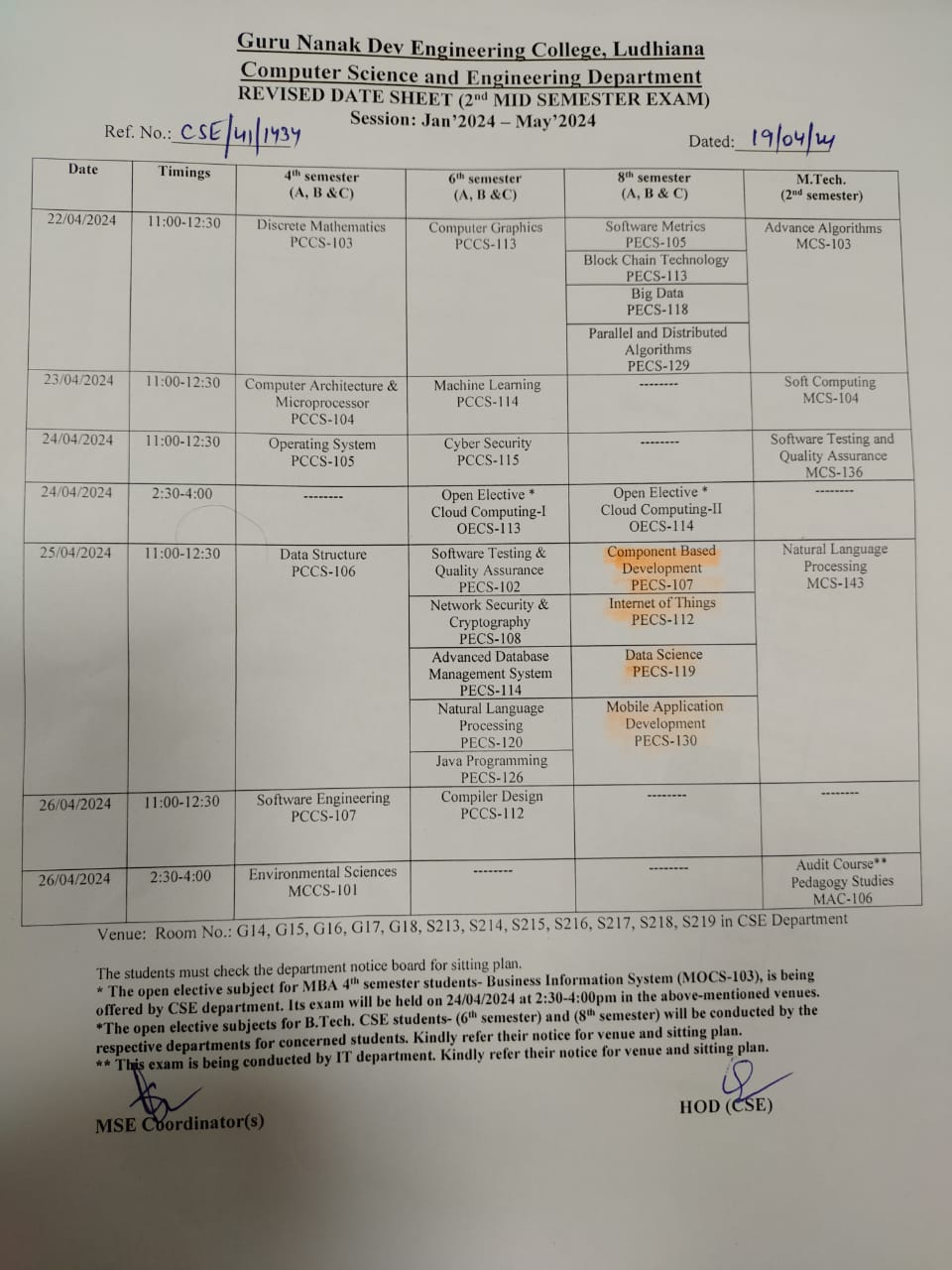 Computer Science and Engineering
